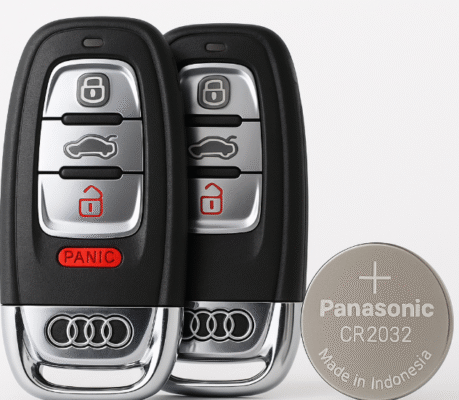 Car key fob batteries for Audi - Techsolving